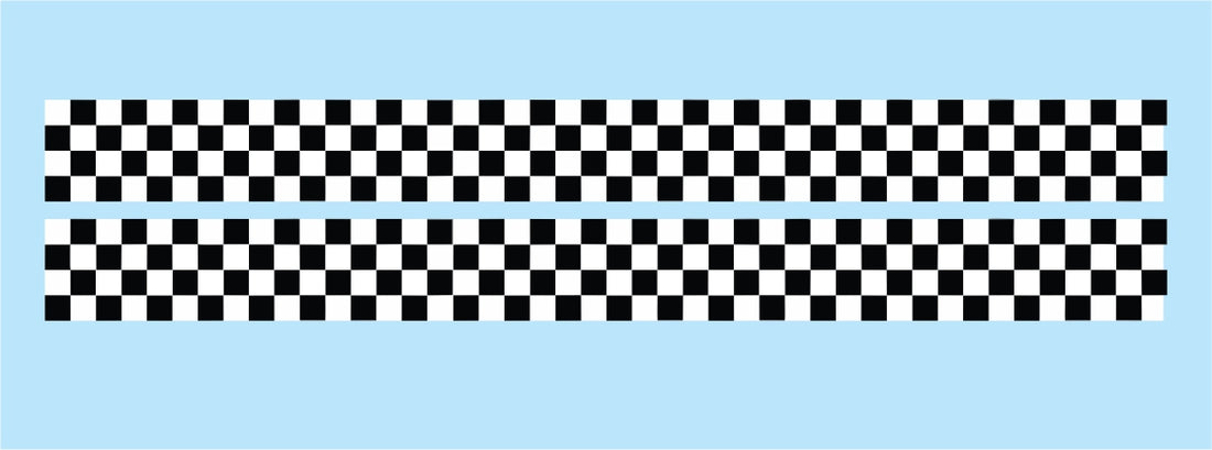 Checker Straight water slide decals – STSDecals
