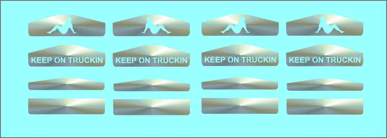 Fat Guy Mud flaps weights Chrome Water Slide Decals – STSDecals