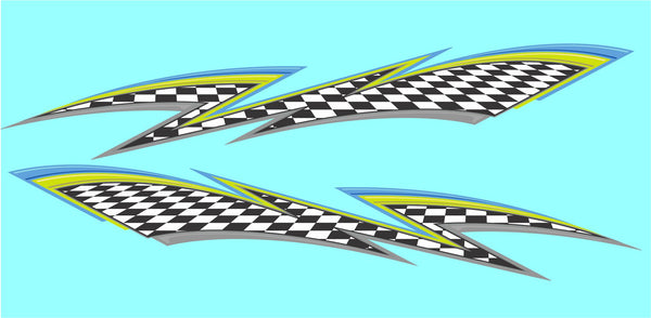 Checker Full Side #1 water slide decals – STSDecals