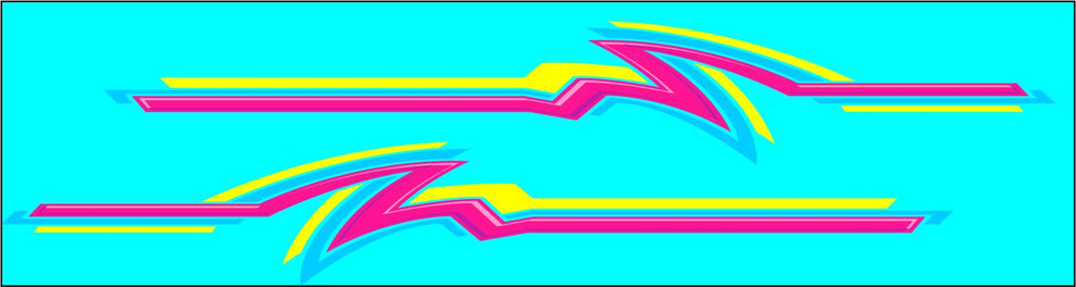 Retro Stripes #5 water slide decals – STSDecals